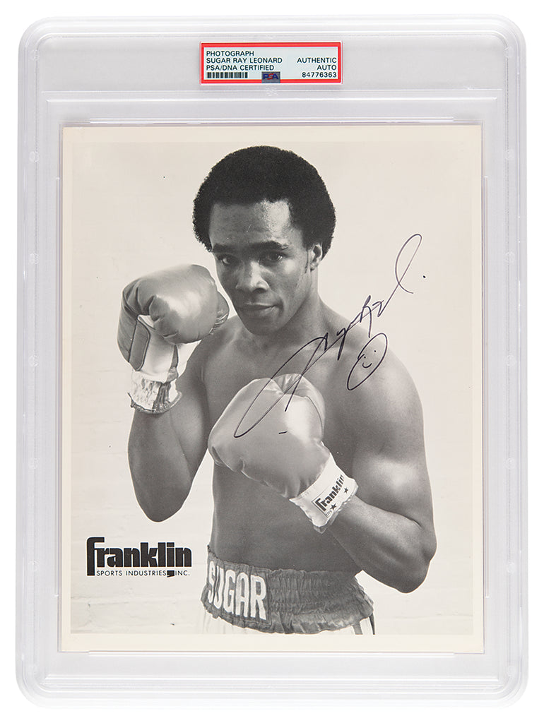 SUGAR RAY LEONARD SIGNED PUBLICITY PHOTOGRAPH – Zazoo Fine Art Gallery