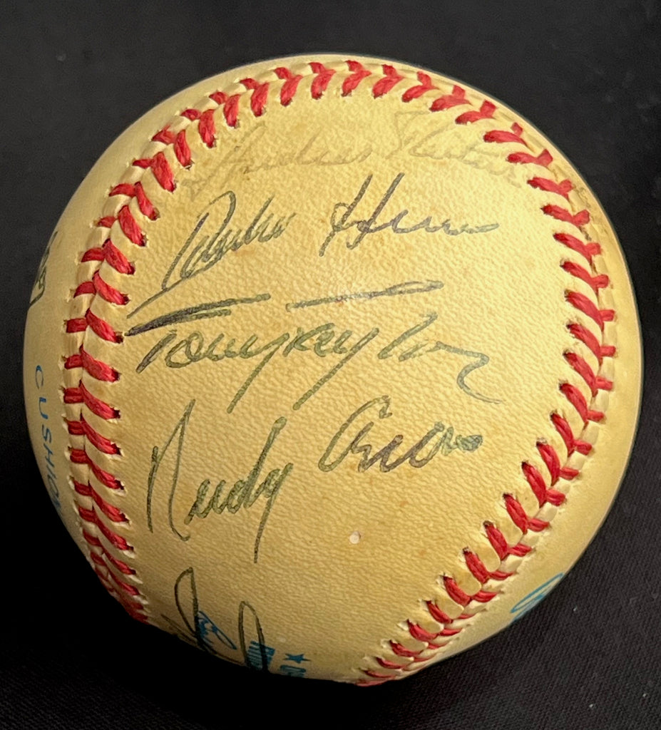 RARE BASEBALL HAND-SIGNED BY 10 MEMBERS OF THE CUBAN BASEBALL LEAGUE ...