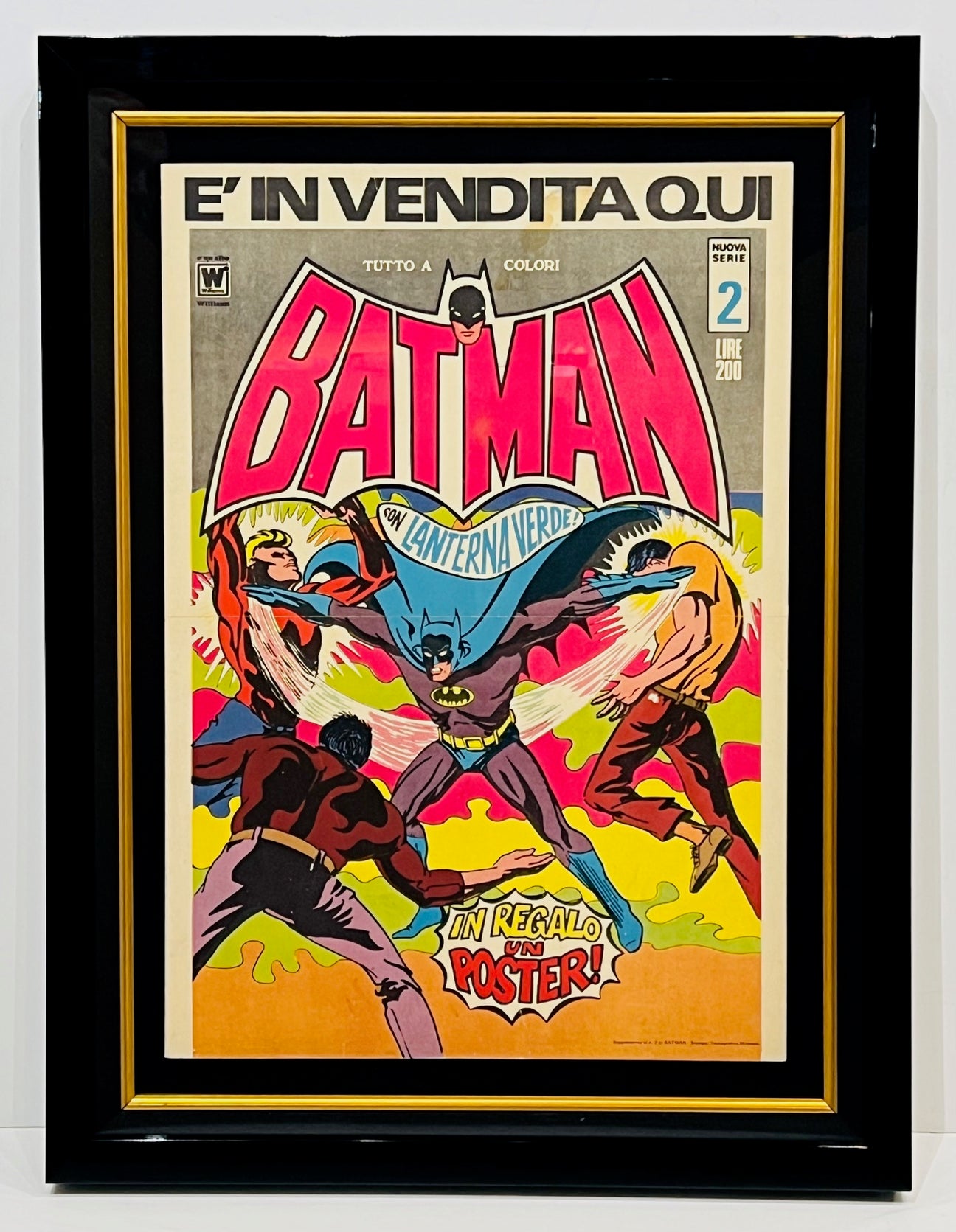 ITALIAN BATMAN COMICS POSTER (1970) – Zazoo Fine Art Gallery
