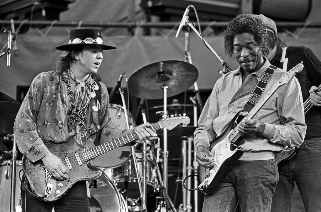 STEVIE RAY VAUGHAN AND BUDDY GUY, 1983 – Zazoo Fine Art Gallery