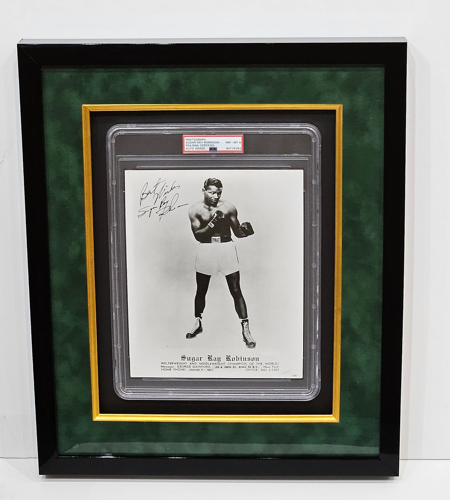 SUGAR RAY ROBINSON SIGNED PUBLICITY PHOTOGRAPH – Zazoo Fine Art Gallery