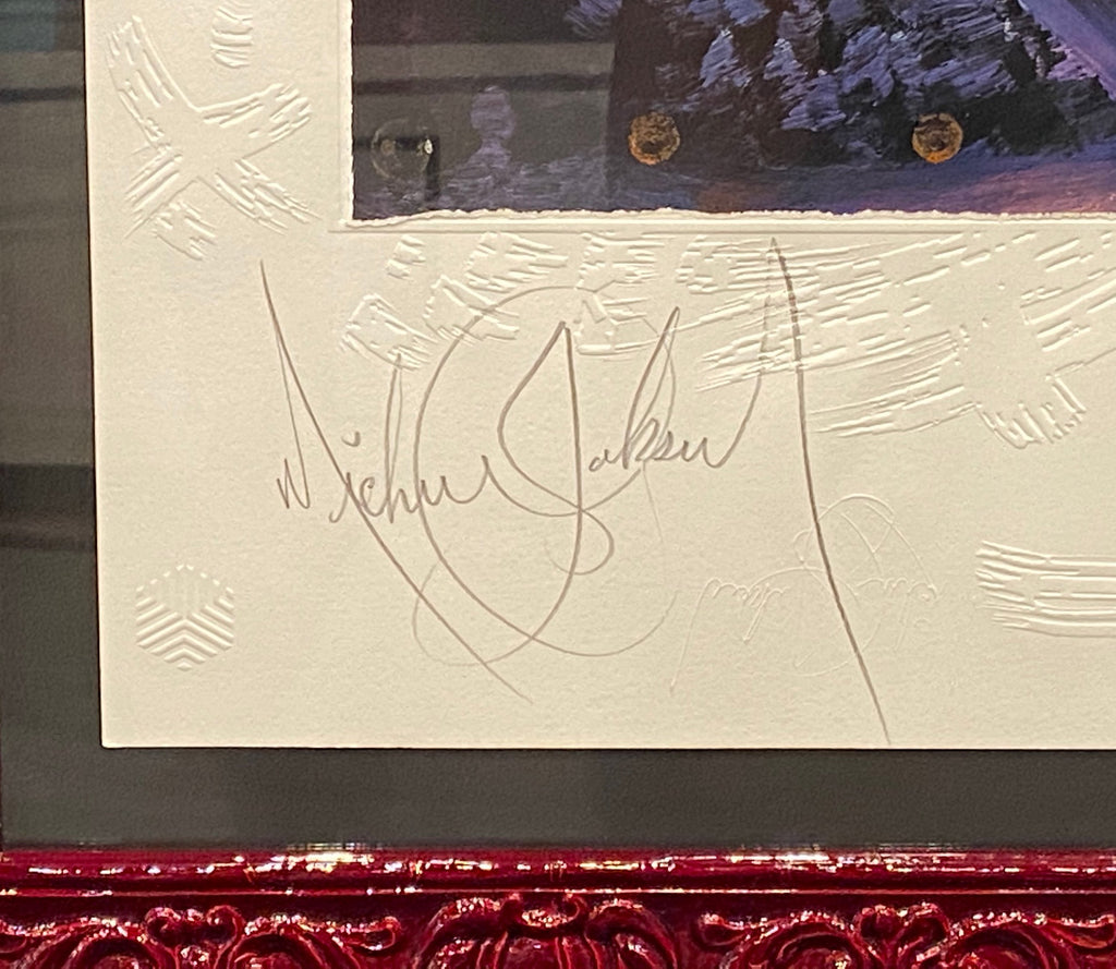 THE BOOK - MIXED MEDIA ARTGRAPH HAND-SIGNED BY MICHAEL JACKSON – Zazoo ...