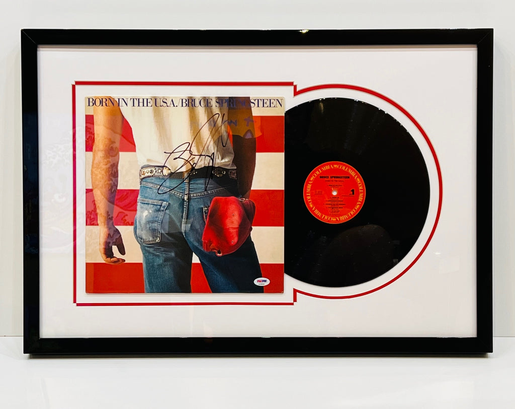 BORN IN THE USA - ALBUM COVER AND VINYL SET-UP SIGNED BY BRUCE SPRINGS ...